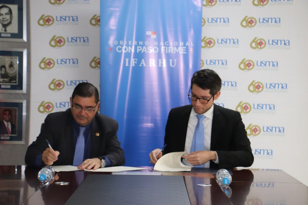 La USMA y el Ifarhu firman convenio para impulsar las pasantías académicas